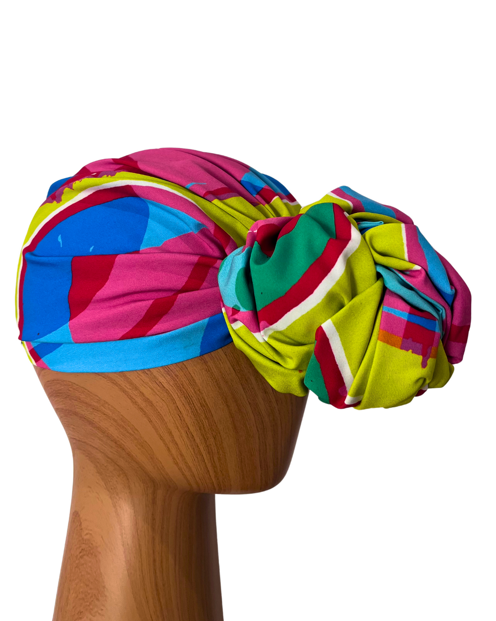 Multicolored Pre-Wrapped Turban – Aquamarie - Swimwear